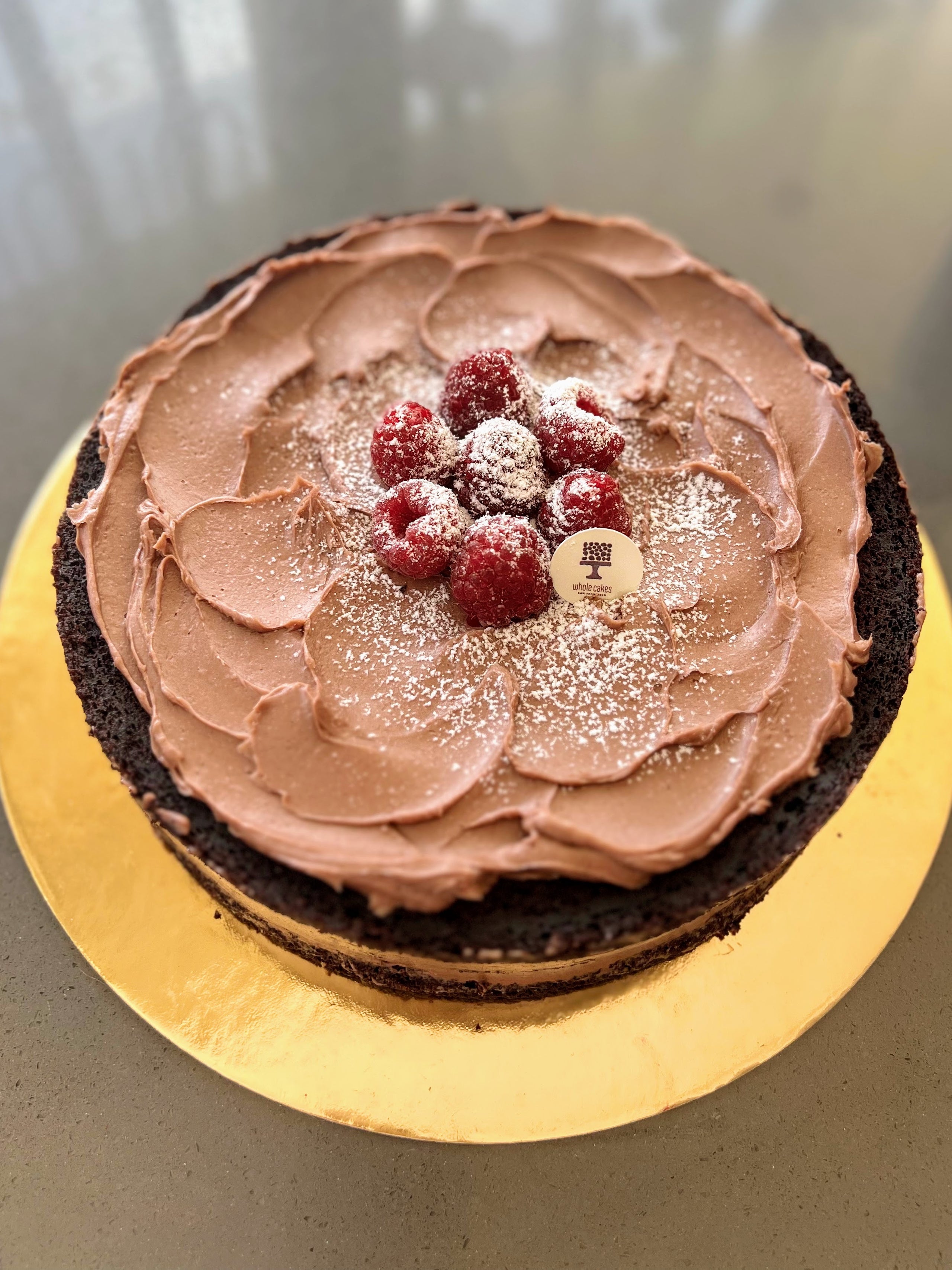 Vegan Chocolate Raspberry Cake: Dairy Free | Whole Cakes